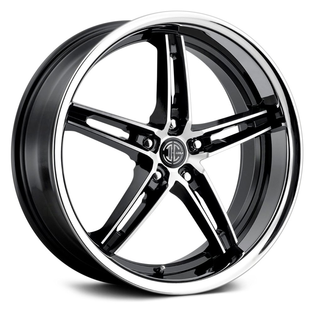 2CRAVE® NUMBER 38 Wheels - Gloss Black with Machined Face and Chrome ...
