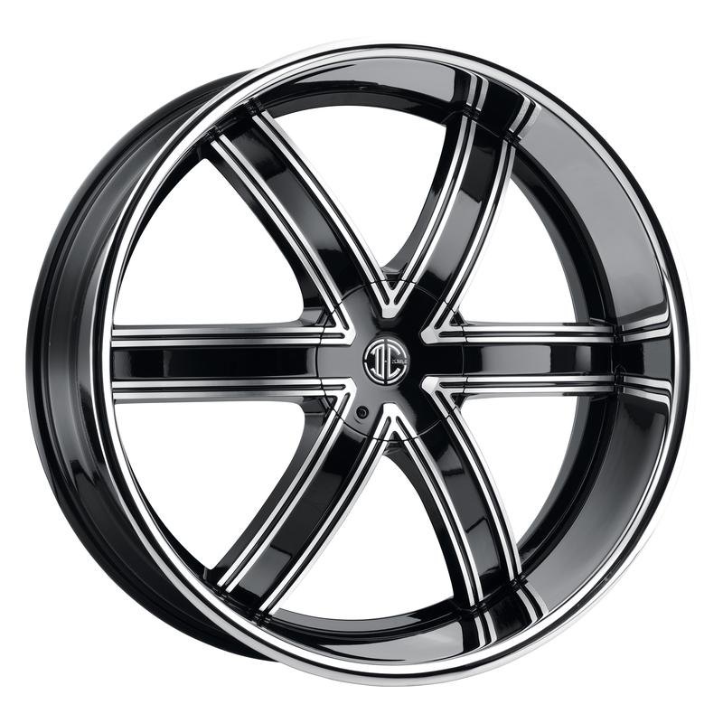 2CRAVE® NUMBER 44 Wheels - Gloss Black with Machined Face and Chrome ...