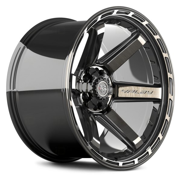 4PLAY® 4P63 Wheels - Black with Brushed Face Rims