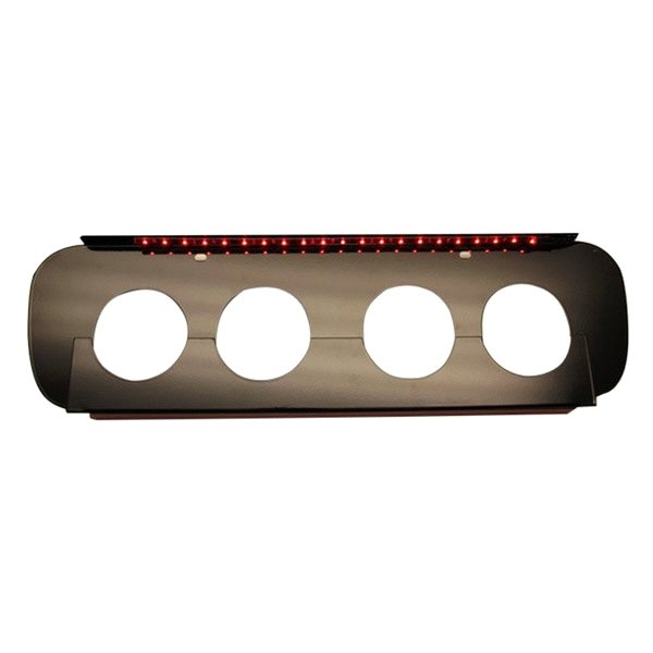 American Car Craft® 052054 - Plain Black Powder Coat Exhaust Filler Panel