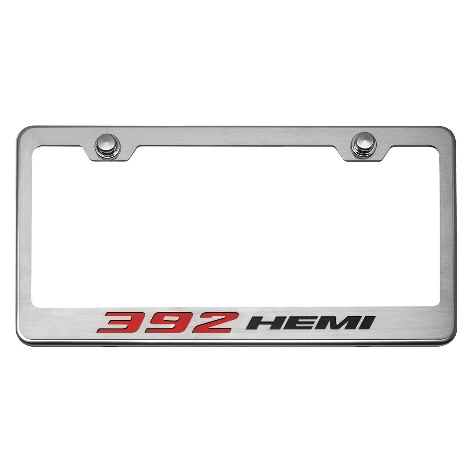 American Car Craft® 152049 - Brushed License Plate Frame with 392 HEMI Logo