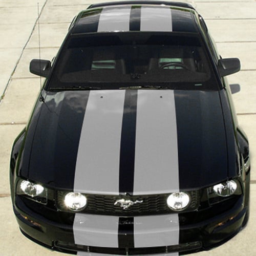 American Car Craft® 272008 - Silver Racing Vinyl Graphic Kit