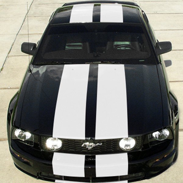 American Car Craft® 272009 - White Racing Vinyl Graphic Kit