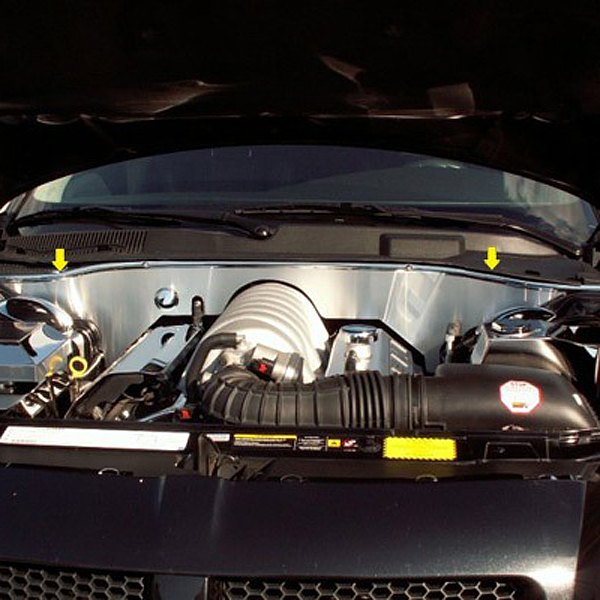 American Car Craft® 303006 - Brushed Firewall Cover