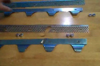 American Car Craft® 043059 - Perforated Polished Header Guards