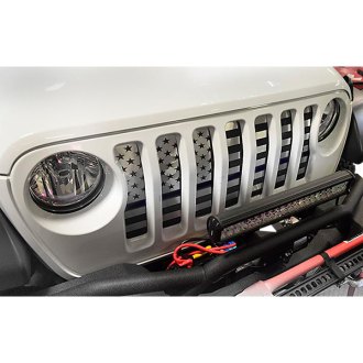 Jeep Custom Grilles - Billet, Mesh, CNC, LED, Chrome, Black