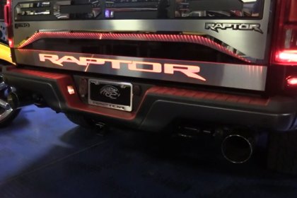 American Car Craft® - Light Up Tailgate Rocker Panel with LED Illumination