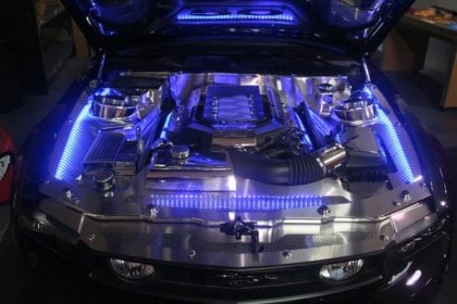 American Car Craft® 273020 - Perforated Brushed Front Header Plate