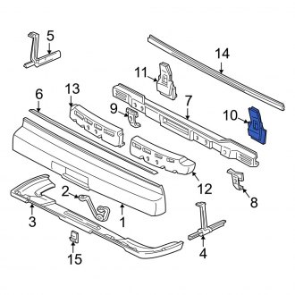 Acura NSX Bumper Brackets & Hardware | Front, Rear — CARiD.com