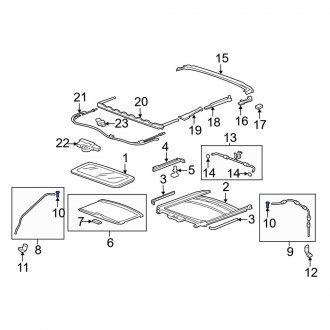 Acura MDX Roof Hardware | Clips, Screws — CARiD.com