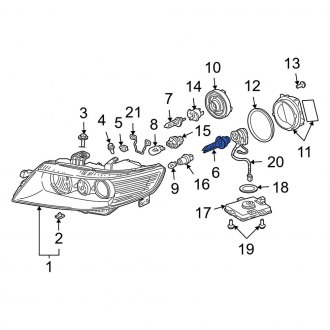 Acura NSX OEM Headlight Components | CARiD