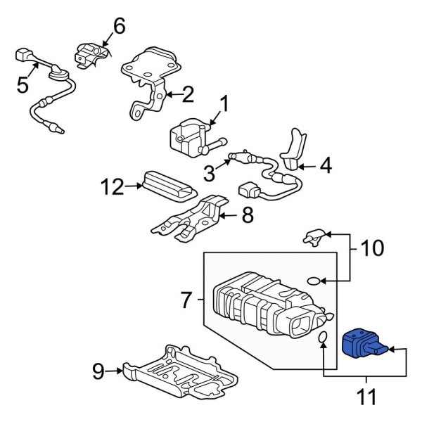 Acura OE 17315SDAA02 - Vapor Canister Filter