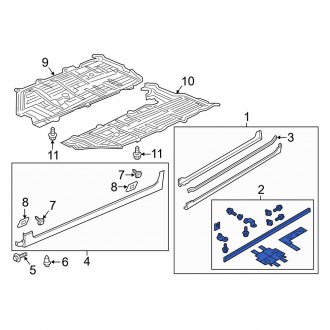 Acura ILX Rocker Panel Hardware | Clips, Brackets — CARiD.com