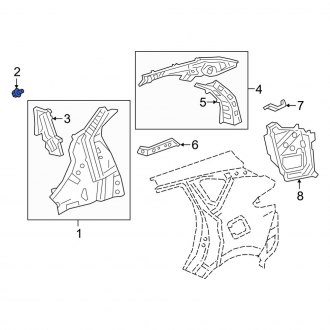 Acura TSX Grille Brackets & Hardware — CARiD.com