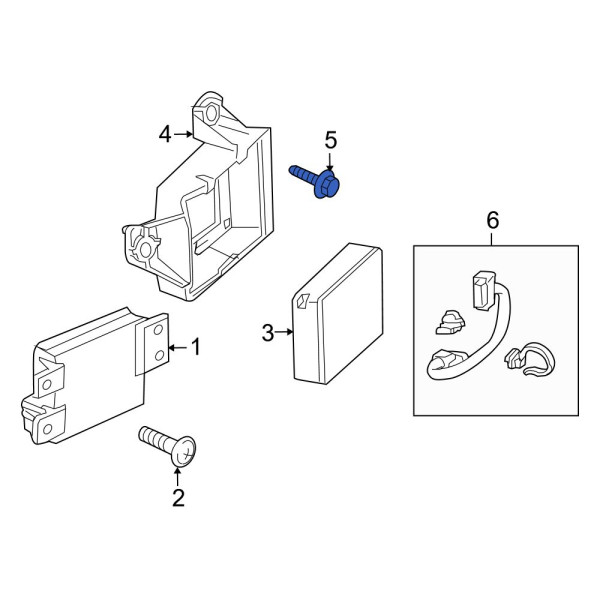 Acura OE 957010602008 - Blind Spot Detection System Warning Sensor Bolt