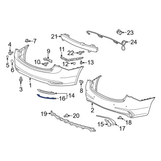 Acura TLX OEM Bumpers | Genuine Front & Rear Bumpers — CARiD.com