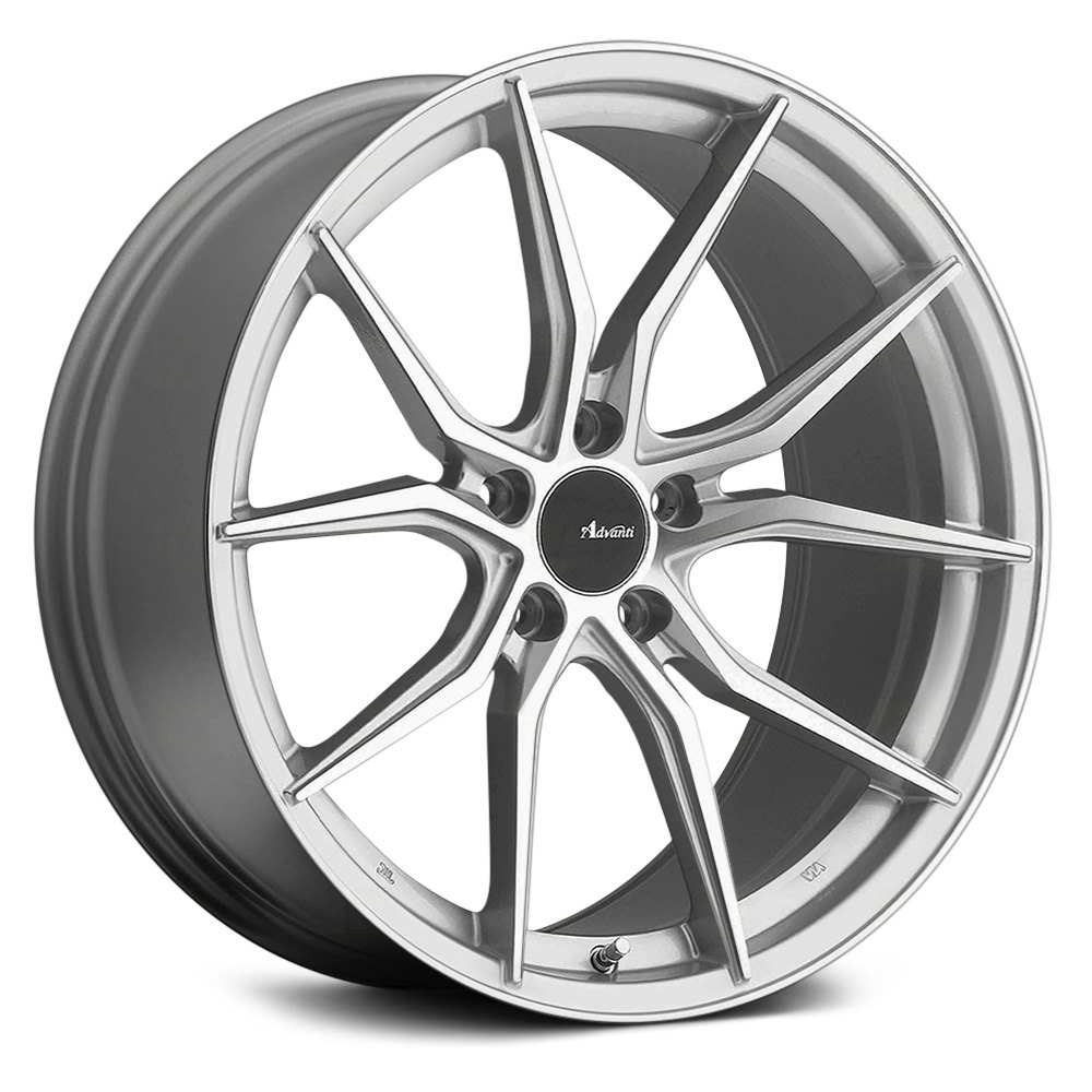 ADVANTI RACING® HYBRIS Wheels - Silver with Machined Face Rims