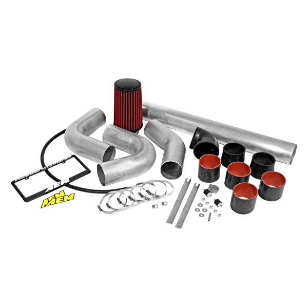 AEM Intakes® - Aluminum Raw Cold Air Intake System with Red Filter