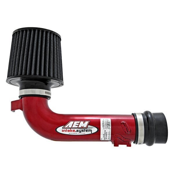 AEM Intakes® 22-474R - Aluminum Red Short Ram Air Intake System with ...