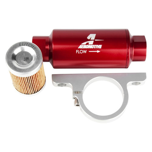 Aeromotive® 12336 - Fuel Filter and Bracket Combo Kit with 10-Micron ...