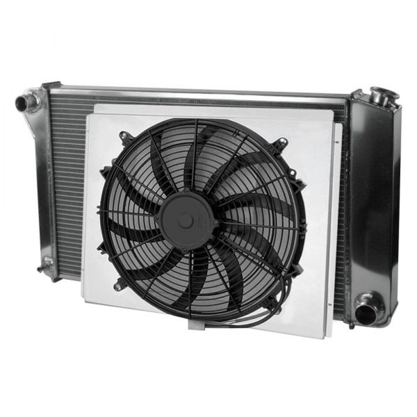 AFCO® 81140-S-SS-Y - Street Rod Performance Radiator with Fan