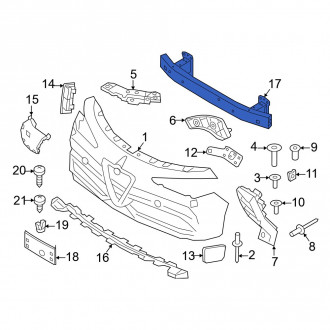 Alfa Romeo Stelvio OEM Bumpers | Genuine Front & Rear Bumpers — CARiD.com