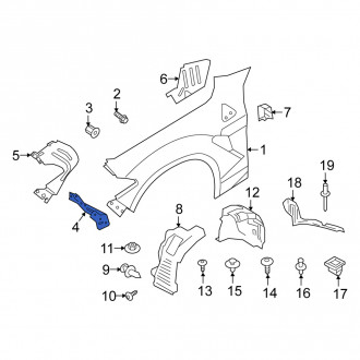 Alfa Romeo Stelvio Fender Support Braces & Hardware — CARiD.com