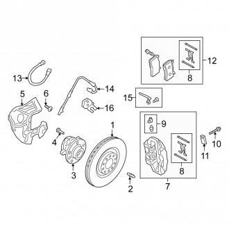 2018 Alfa Romeo Stelvio OEM Brake Parts - Pads, Bleeders | CARiD