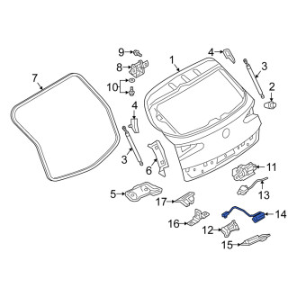 Alfa Romeo Stelvio Trunk & Tailgate Lock Motors, Switches, Relays ...