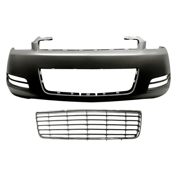 Alzare® BNDL-224359 - 2-Piece (Front Bumper Cover, Front Bumper Grille ...