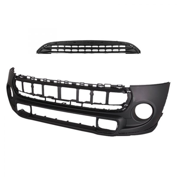 Alzare® BNDL-233902 - 2-Piece (Front Bumper Cover, Grille) (CAPA Certified)