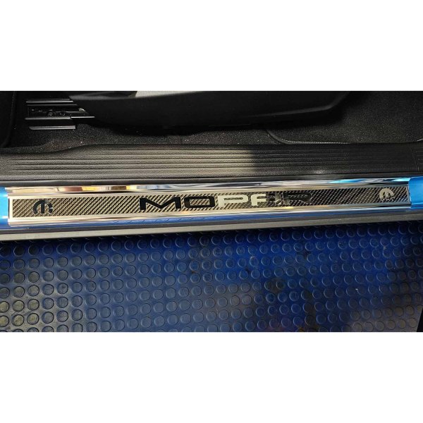 American Car Craft® 151089-GRNL - Illuminated Carbon Fiber Door Sills ...