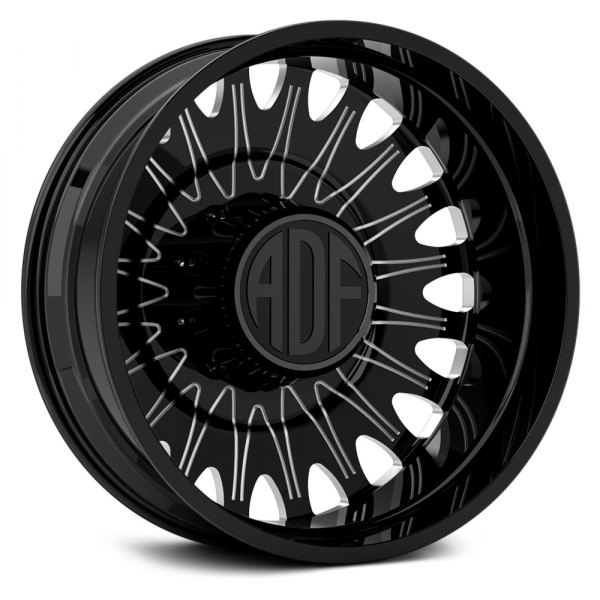 AMERICAN DESIGN FACTORY® ROULETTE DUALLY Wheels - Gloss Black with ...