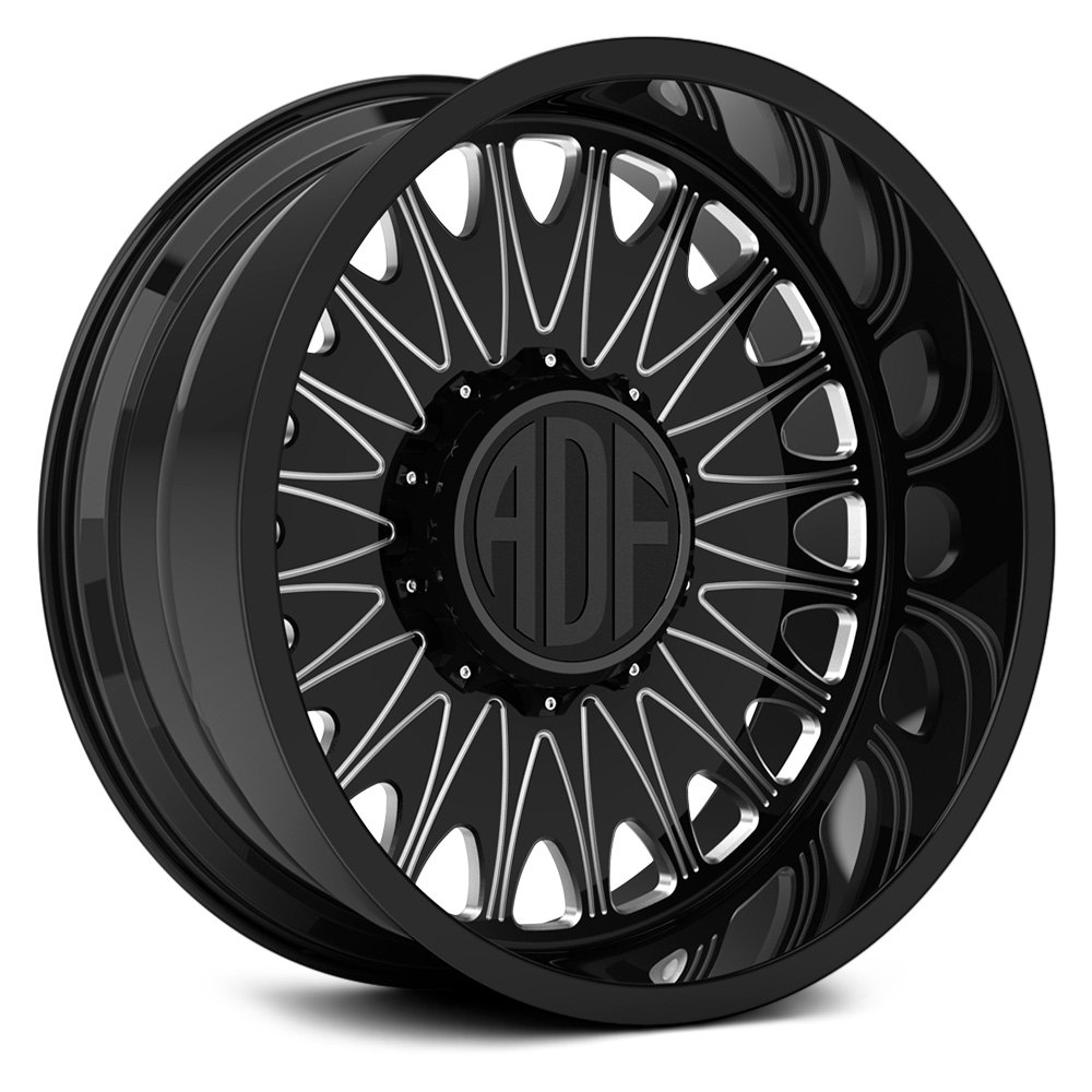 AMERICAN DESIGN FACTORY® ROULETTE Wheels - Gloss Black with Machined ...