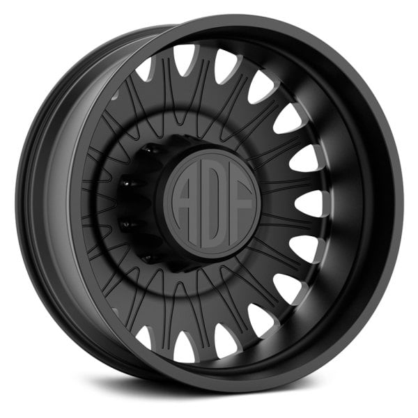 AMERICAN DESIGN FACTORY® ROULETTE BIG RIG DUALLY Wheels - Satin Black Rims