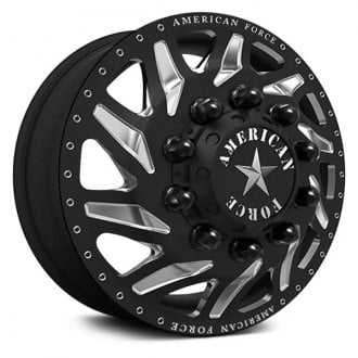 24 Inch Dually Wheels | HD Truck, Custom, Black, Chrome — CARiD.com