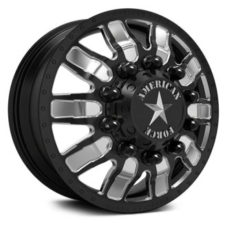 24 Inch Dually Wheels | HD Truck, Custom, Black, Chrome — CARiD.com