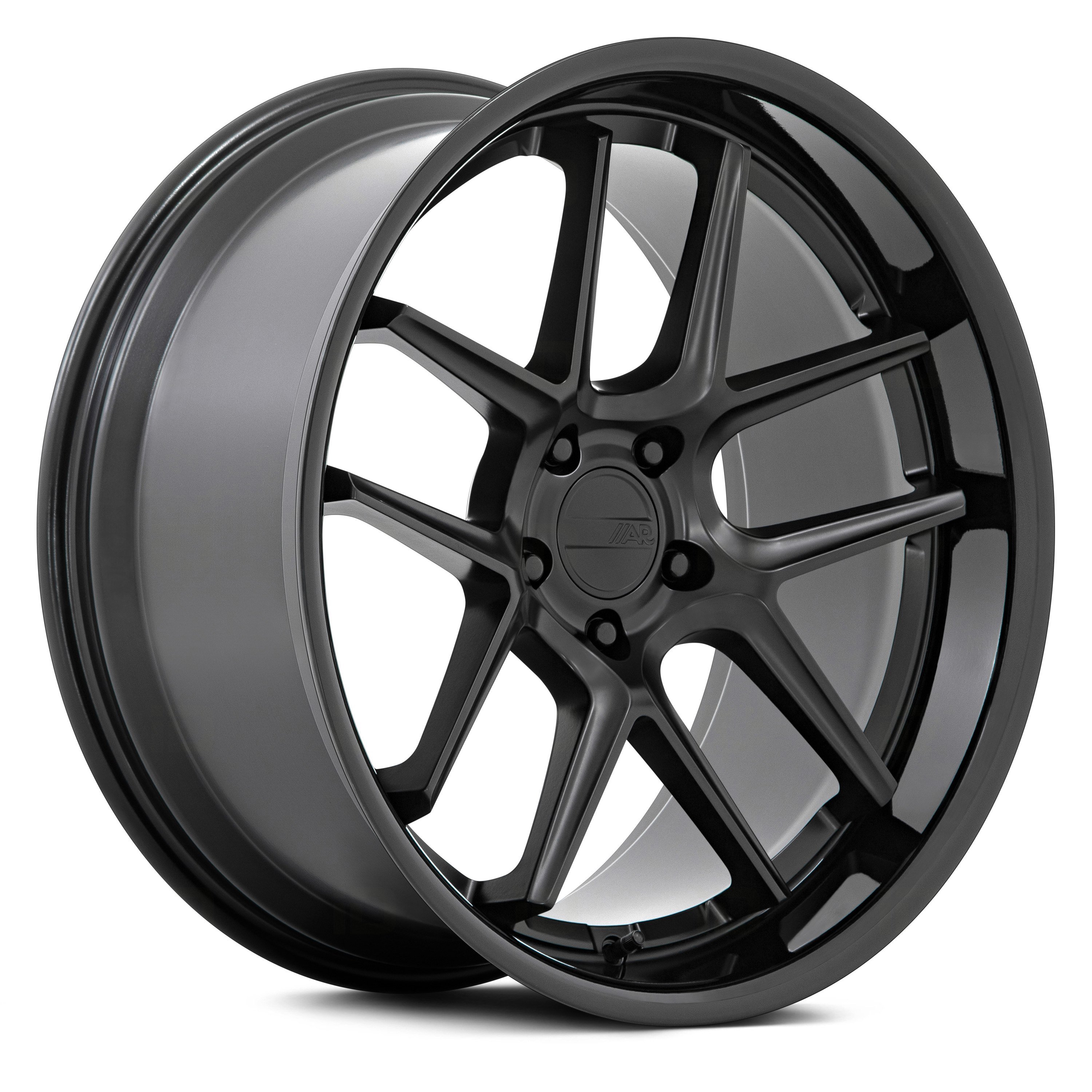 AMERICAN RACING® AR942 BISHOP 1PC Wheels - Matte Black with Gloss Black ...