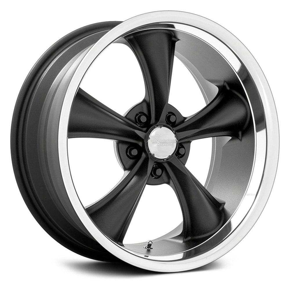 AMERICAN RACING® VN338 BOSS TT Wheels - Textured Black with Diamond Cut Lip Rims