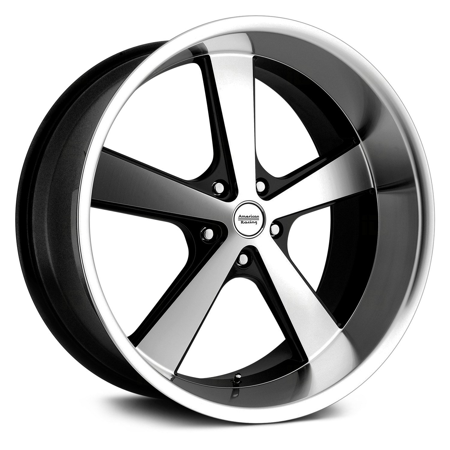 AMERICAN RACING® VN701 NOVA Wheels - Gloss Black with Machined Face and ...