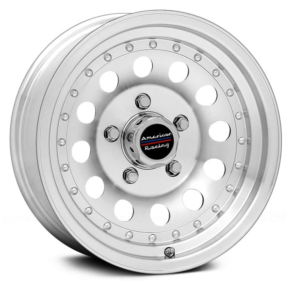 AMERICAN RACING® AR62 OUTLAW II 1PC Wheels - Machined Silver with Clear ...
