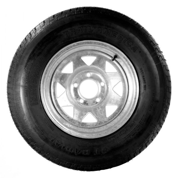 Americana® 30590 - 5-Hole Galvanized 12x4 Wheels and Tires Package