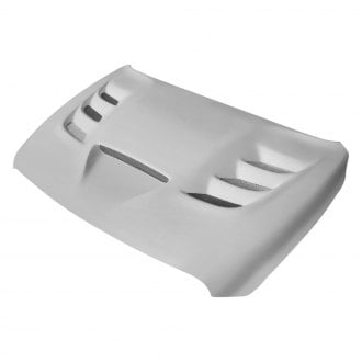 Ram 1500 Custom Hood Panels - Fiberglass, Carbon Fiber | CARiD