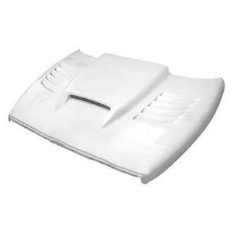 Dodge Ram Custom Hood Panels - Fiberglass, Carbon Fiber | CARiD