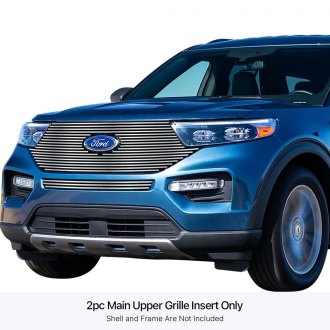 2021 Ford Explorer Custom Grilles - Billet, Mesh, LED, Chrome, Black