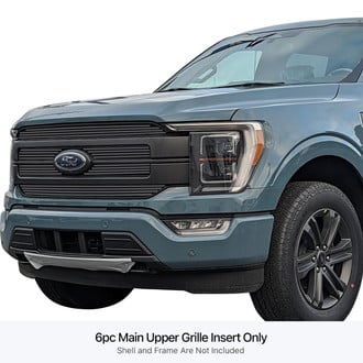 Ford F-150 Custom Grilles - Billet, Mesh, CNC, LED, Chrome, Black