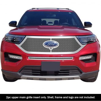 2020 Ford Explorer Custom Grilles - Billet, Mesh, LED, Chrome, Black