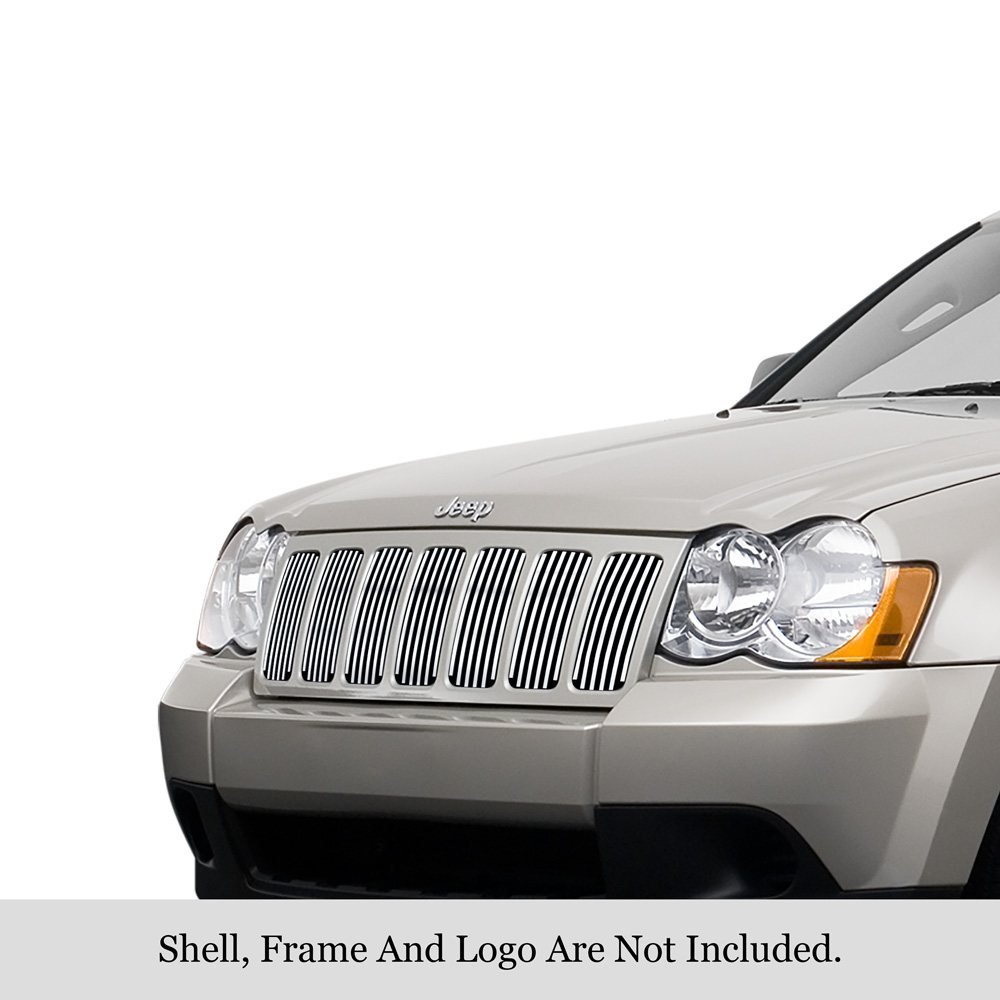 2008 Jeep Grand Cherokee Custom Grilles - Billet, Mesh, LED, Chrome, Black