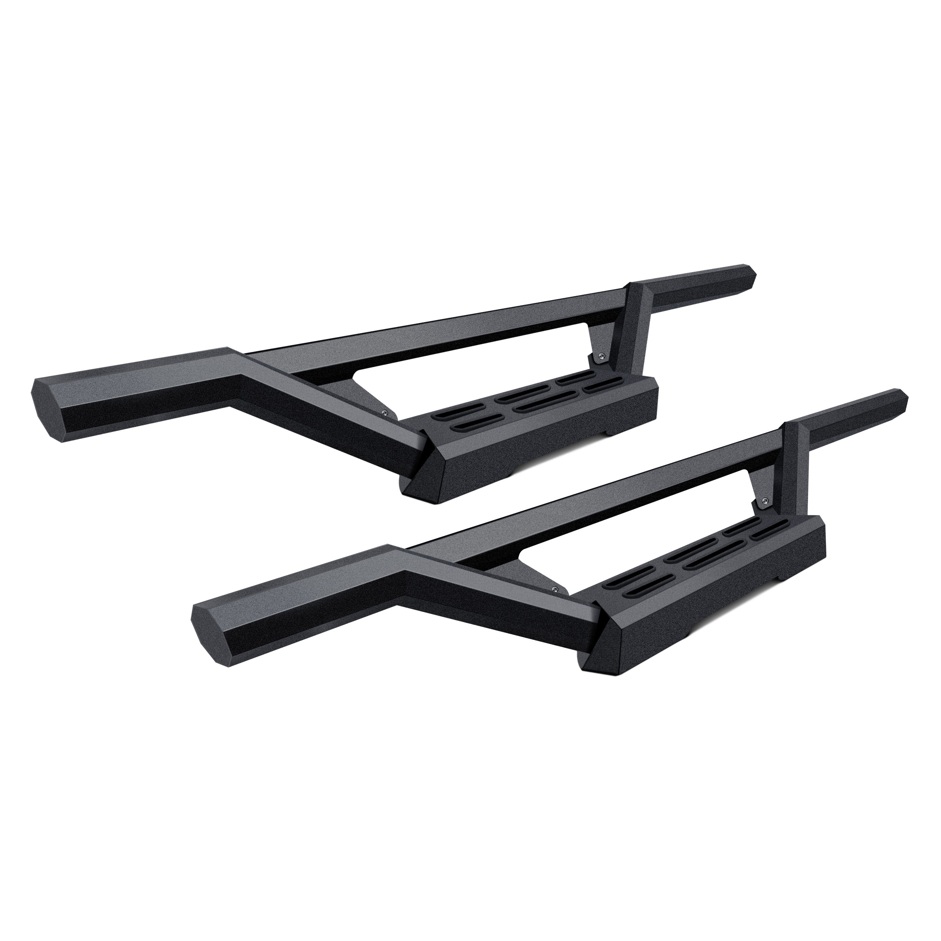 APG® IA06WJA0B - M3 Series Drop Down Cab Length Black Octagon Nerf Bars