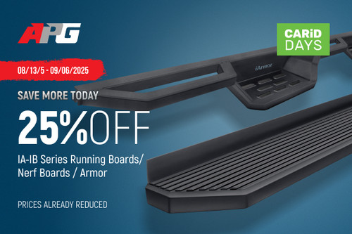 APG® - 2" Square Tube Black Side Armors